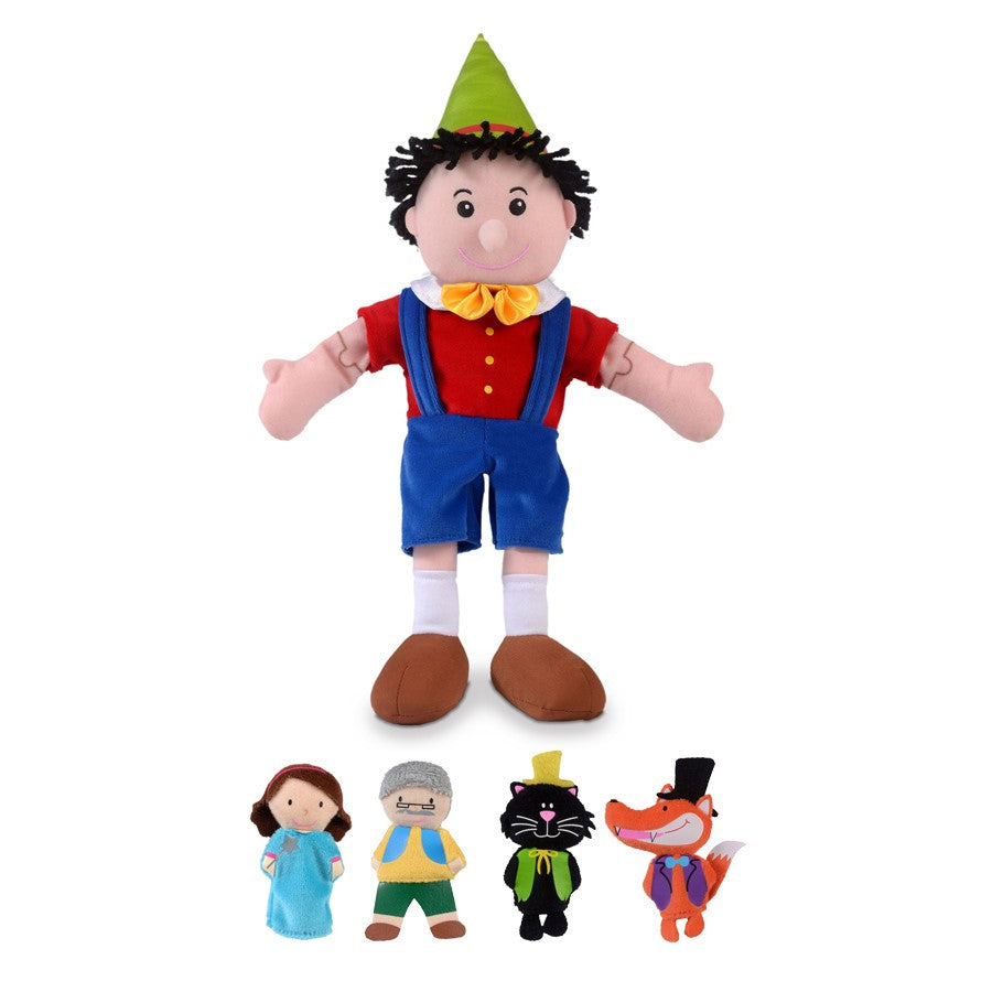 Pinocchio Hand and Finger Puppet Set – Hanzon Puppets