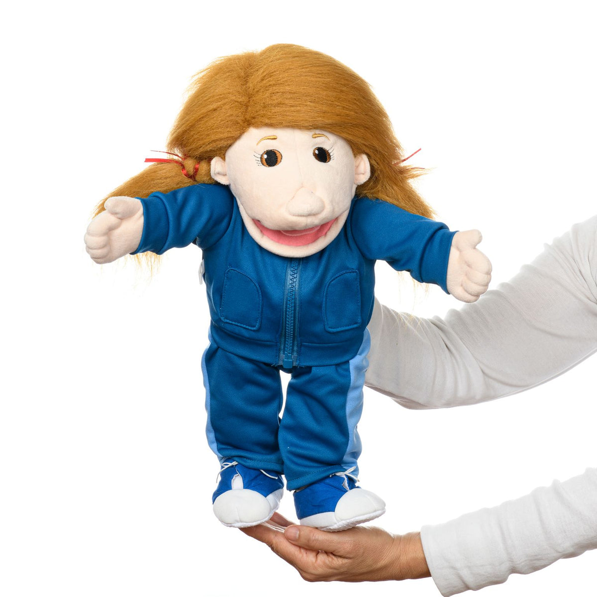Hand Puppet - Girl, in Fitness Wear – Hanzon Puppets
